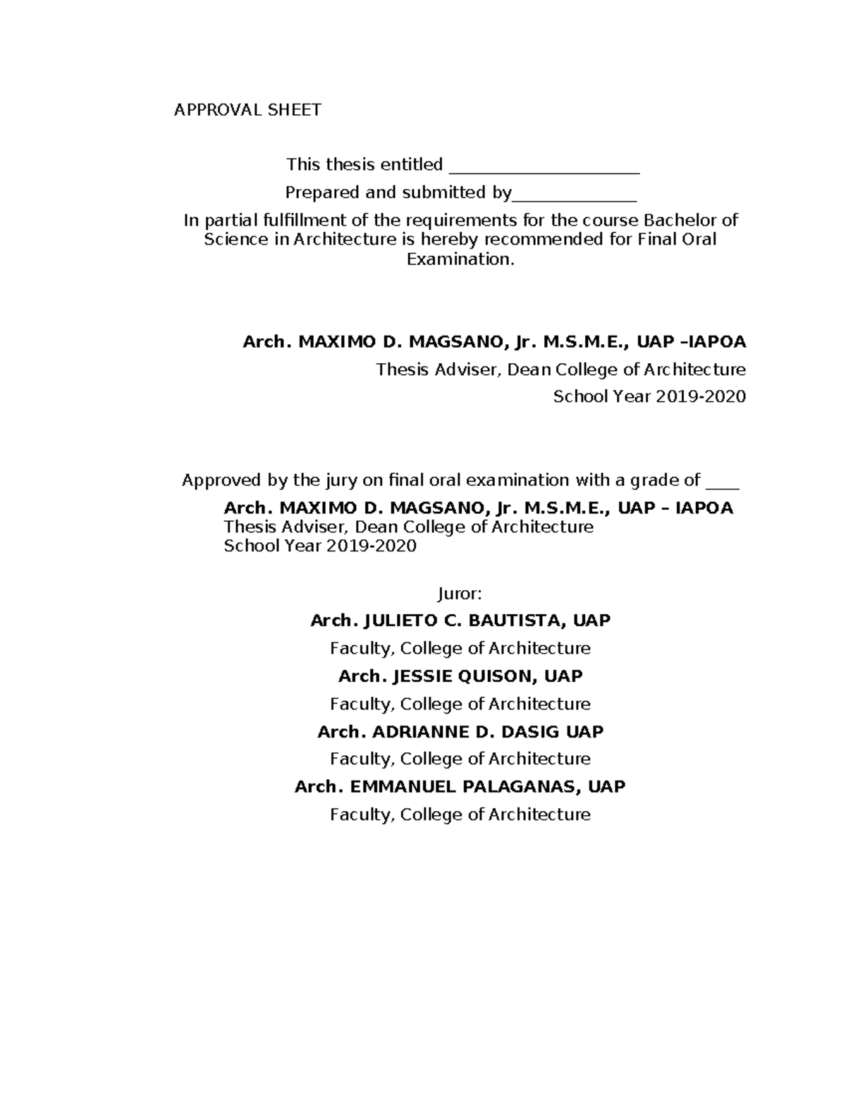 Thesis - APPROVAL SHEET This thesis entitled ...