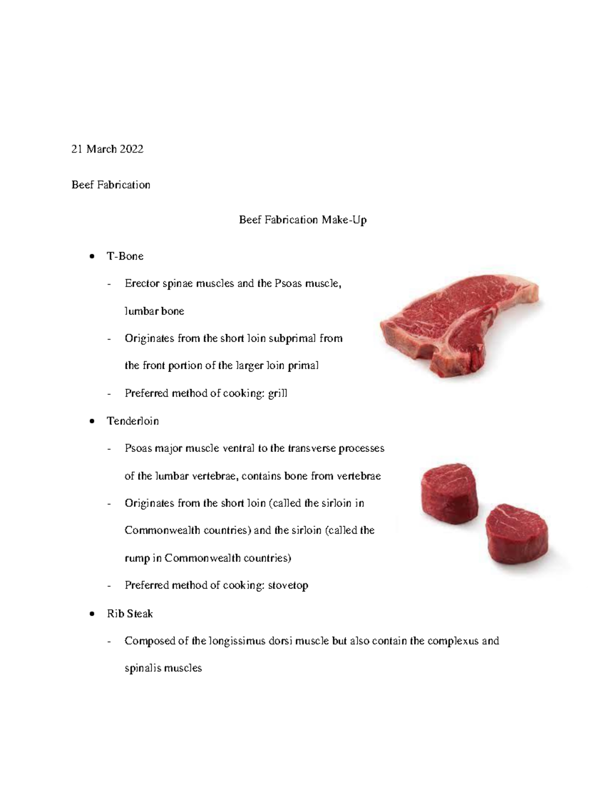 Beef Fabrication PDF - Maggie Hampton Professor Metheny 21 March 2022 ...