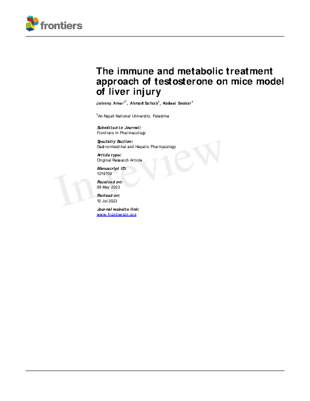 Test and liver fibrosis - The immune and metabolic treatment approach ...