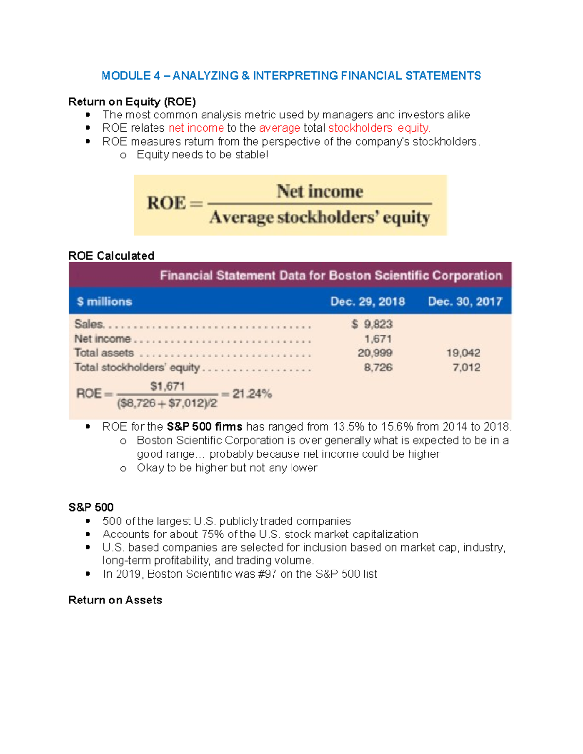 Module 4 - Professor Jennifer Riley - MODULE 4 – ANALYZING ...