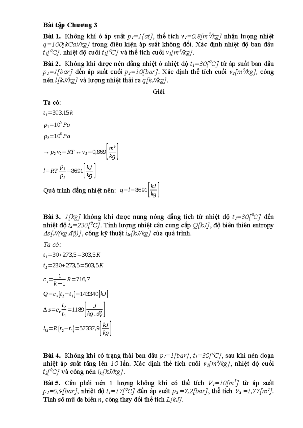 50 Trương Văn Phúc 22146375 KTN C03 - Bài tập Chương 3 Bài 1. Không khí ...
