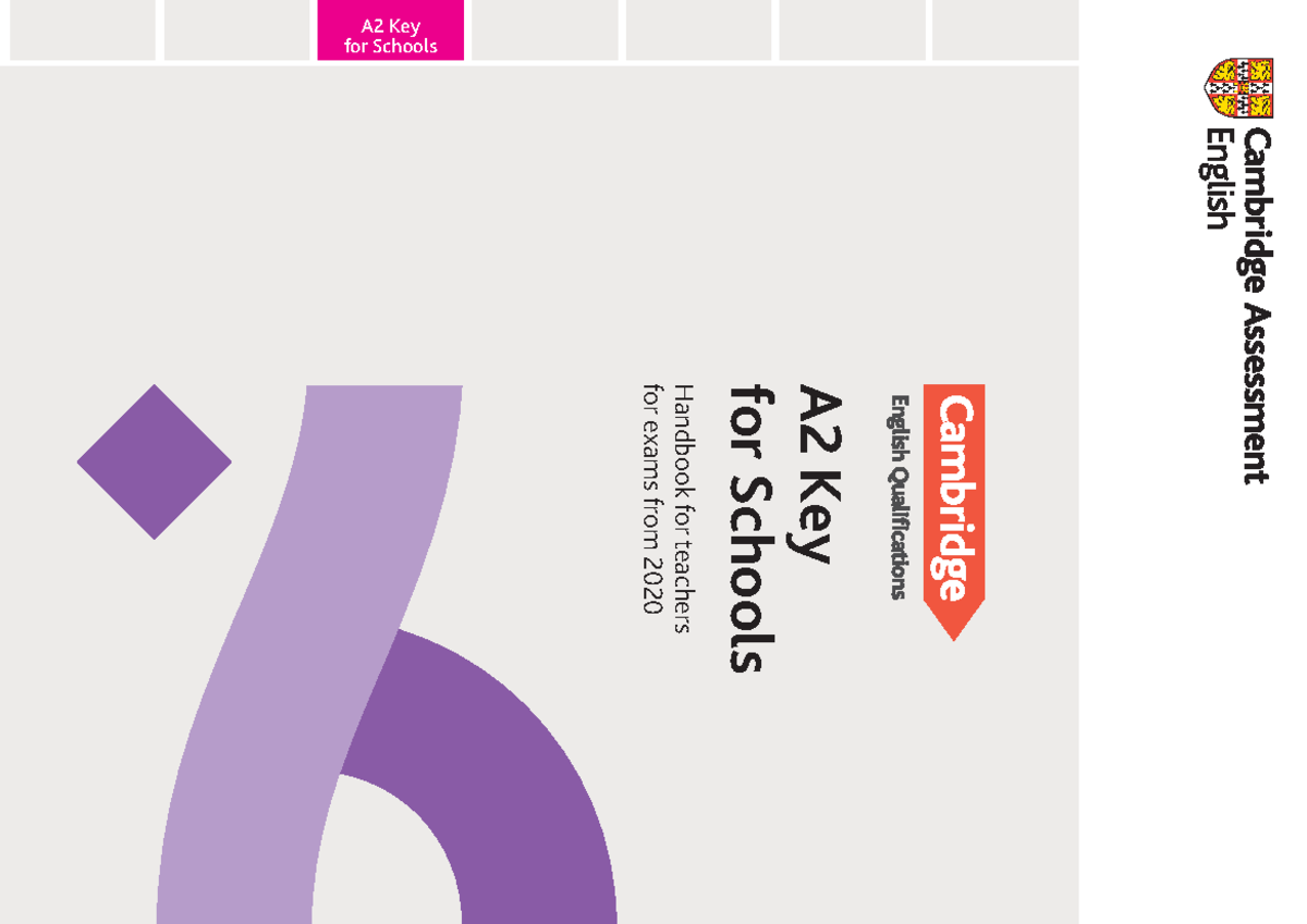 Simulacro - A2 Key for Schools Handbook for teachers for exams from 2020 A2 Key for Schools 2 ...