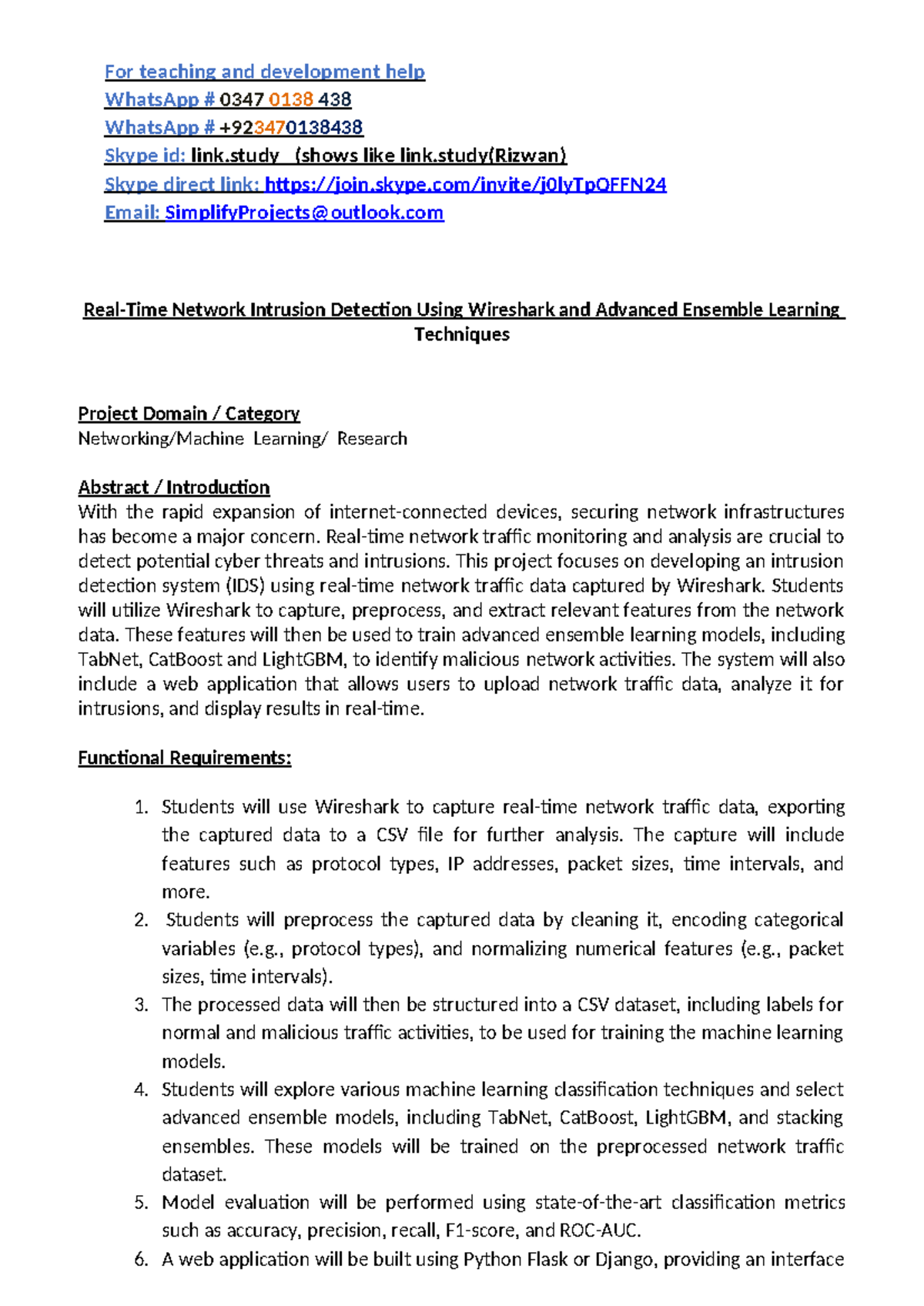 Real-Time Network Intrusion Detection Using Wireshark and Advanced ...