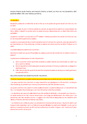Explication linéaire n°8 - E le portrait du Capitaine [Présenter le ...