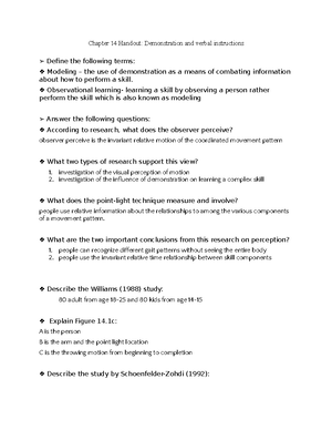 Chapter 15 Handout -1 copy - Chapter 15 Handout: Augmented feedback ...