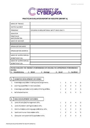 Workplace Assignment Instructuon - DIPLOMA IN OCCUPATIONAL SAFETY AND ...