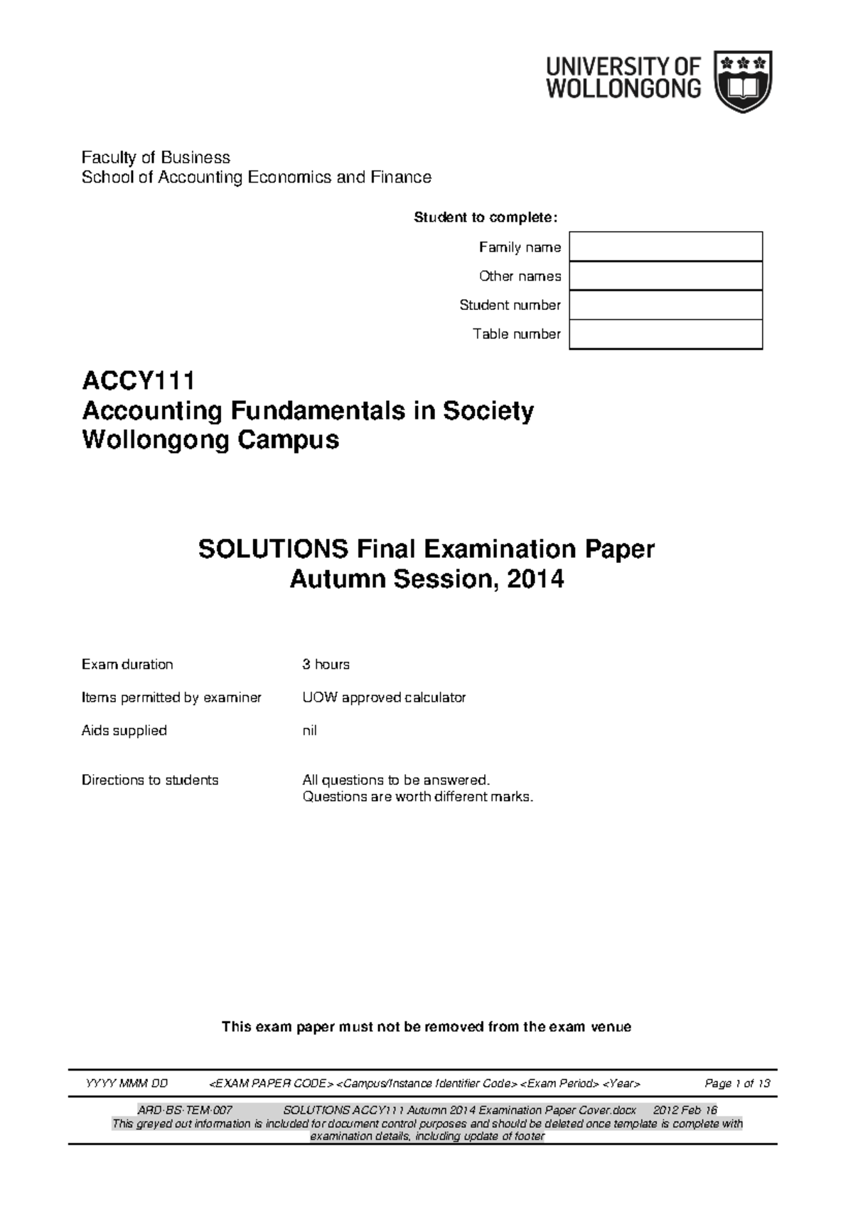 FINAL Exam - Warning: Popup annotation has a missing or invalid parent ...
