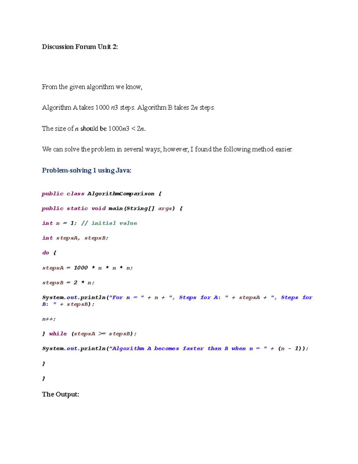 Df Unit2 Discussion Forum Unit 2 Discussion Forum Unit 2 From The