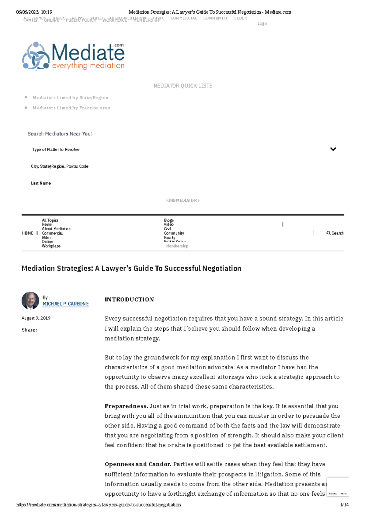 Mediation Strategies A Lawyer’s Guide To Successful Negotiation ...