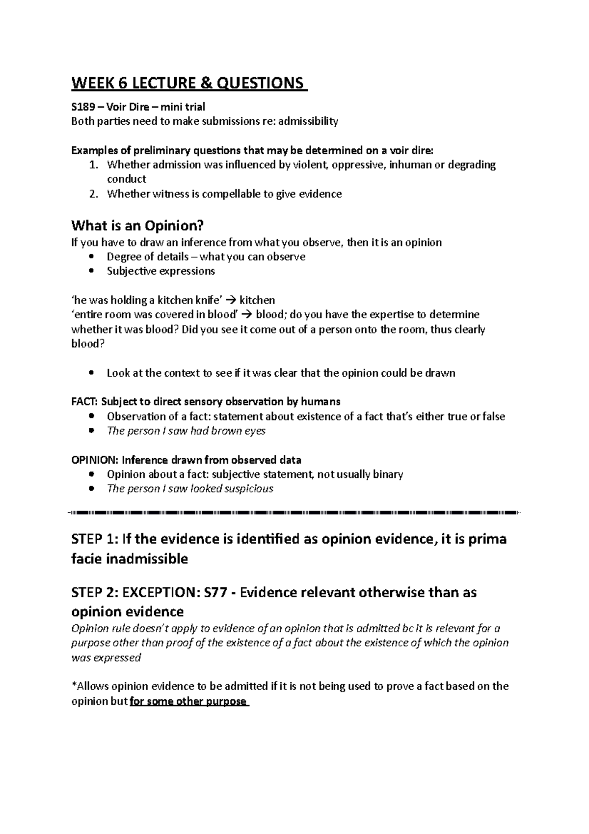 WEEK 6 Lecture + Questions - WEEK 6 LECTURE & QUESTIONS S189 – Voir ...