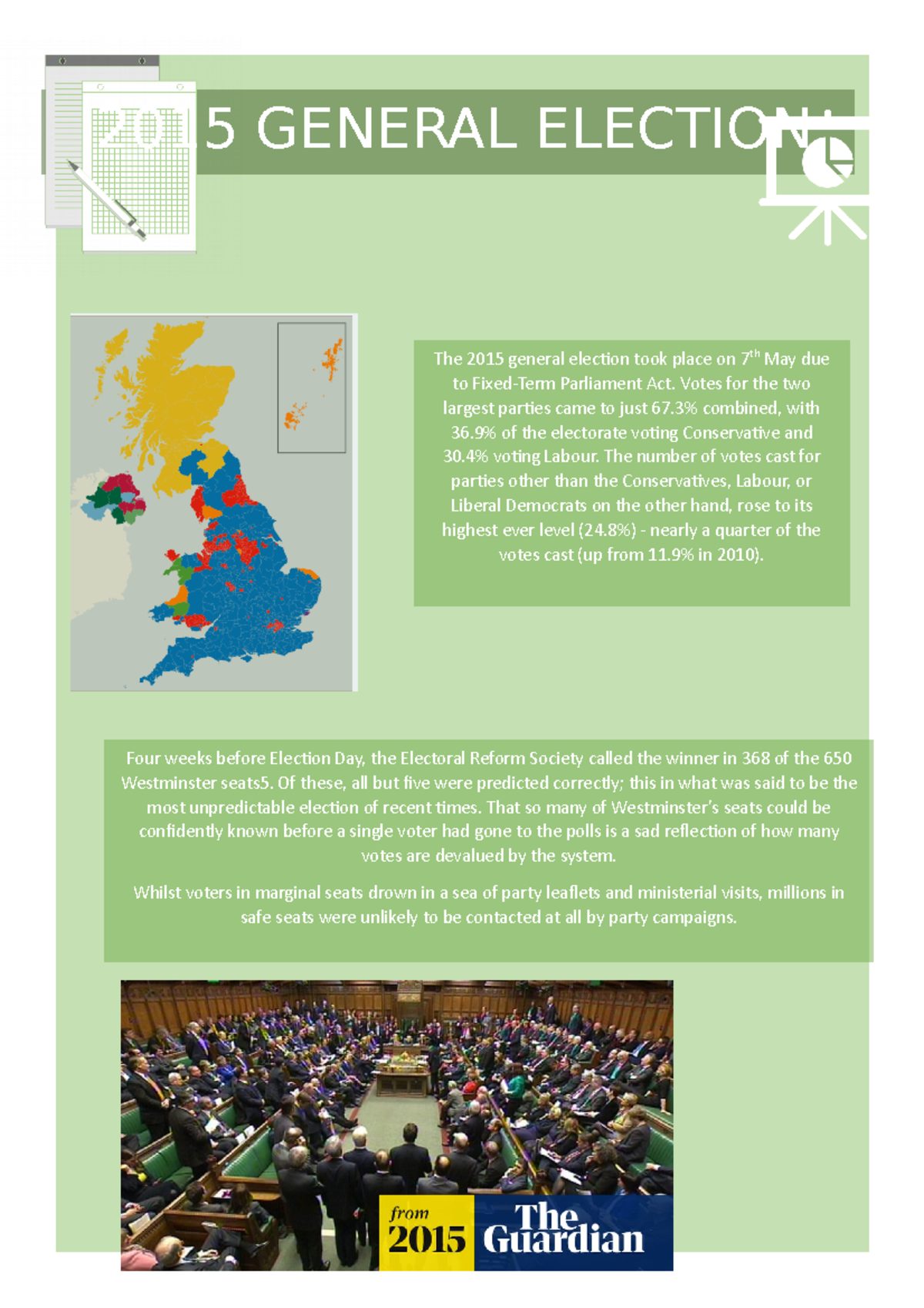 2015 General Election - Four weeks before Election Day, the Electoral ...