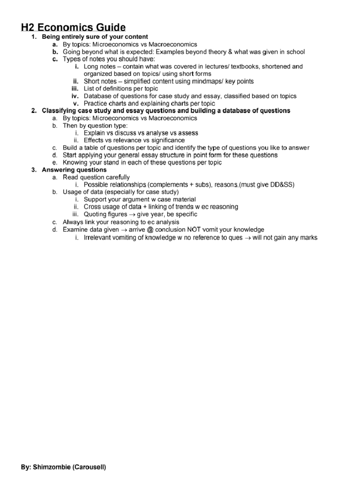 Econs notes - Summary Foundation of Economics - BUS171 - Studocu
