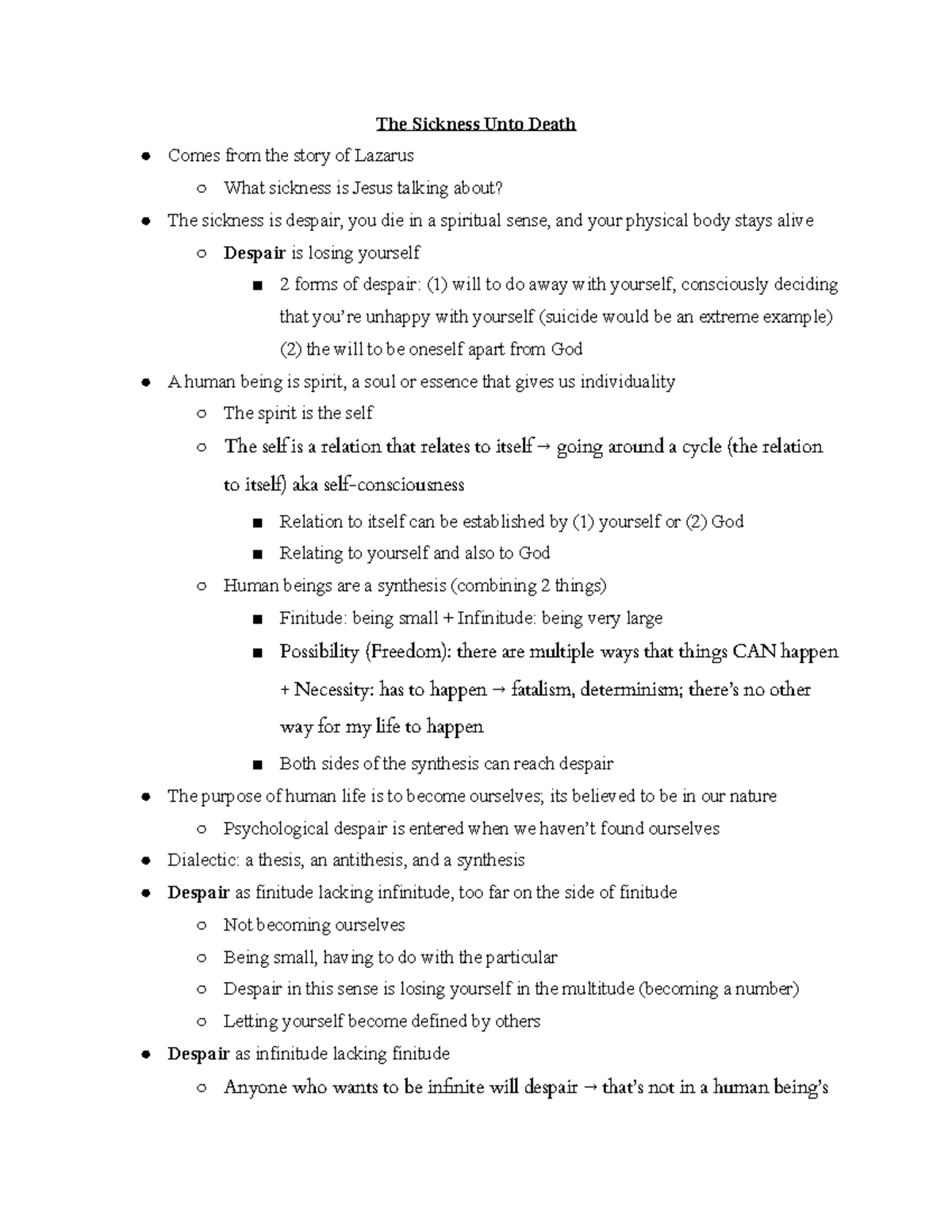 Phil 100 - Thorough and detailed in-class lecture notes for about 4 ...