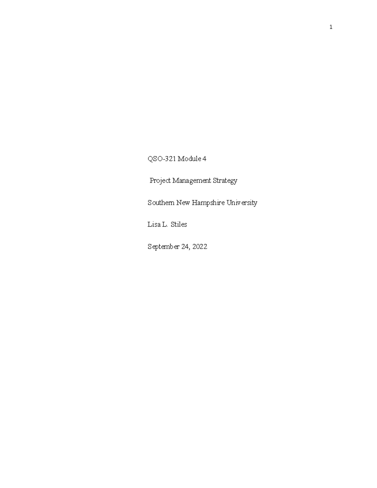 Tea workflow - QSO-321 Module 4 Project Management Strategy Southern ...