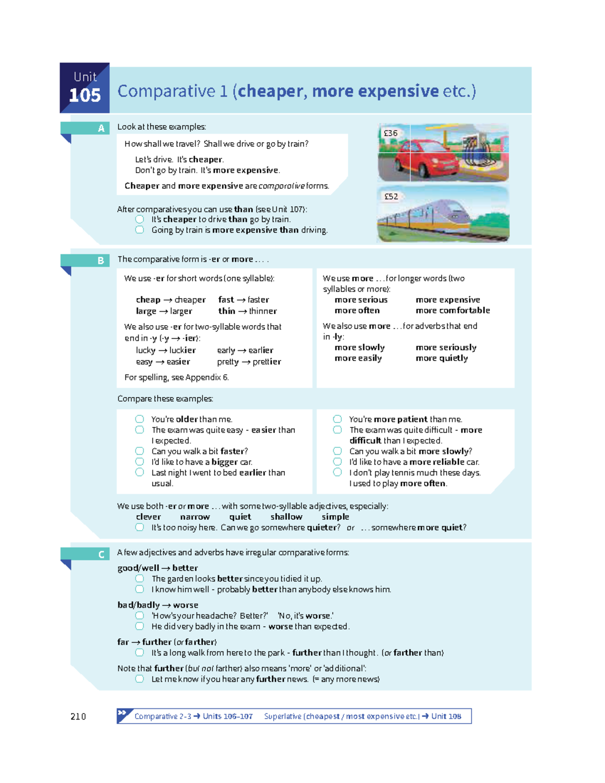 Comparative AND Superlative Adjectives - Comparative 2–3 Units 106–107 ...