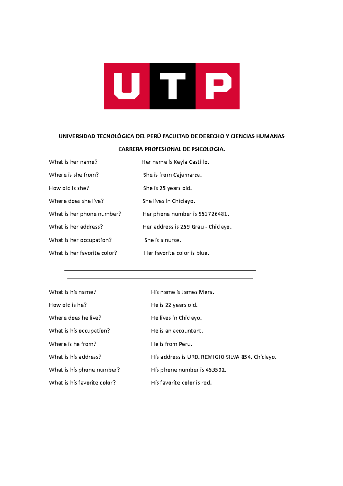 Ingles - 02 Friends - DESCRIPCION DE 02 AMIGOS - UNIVERSIDAD ...