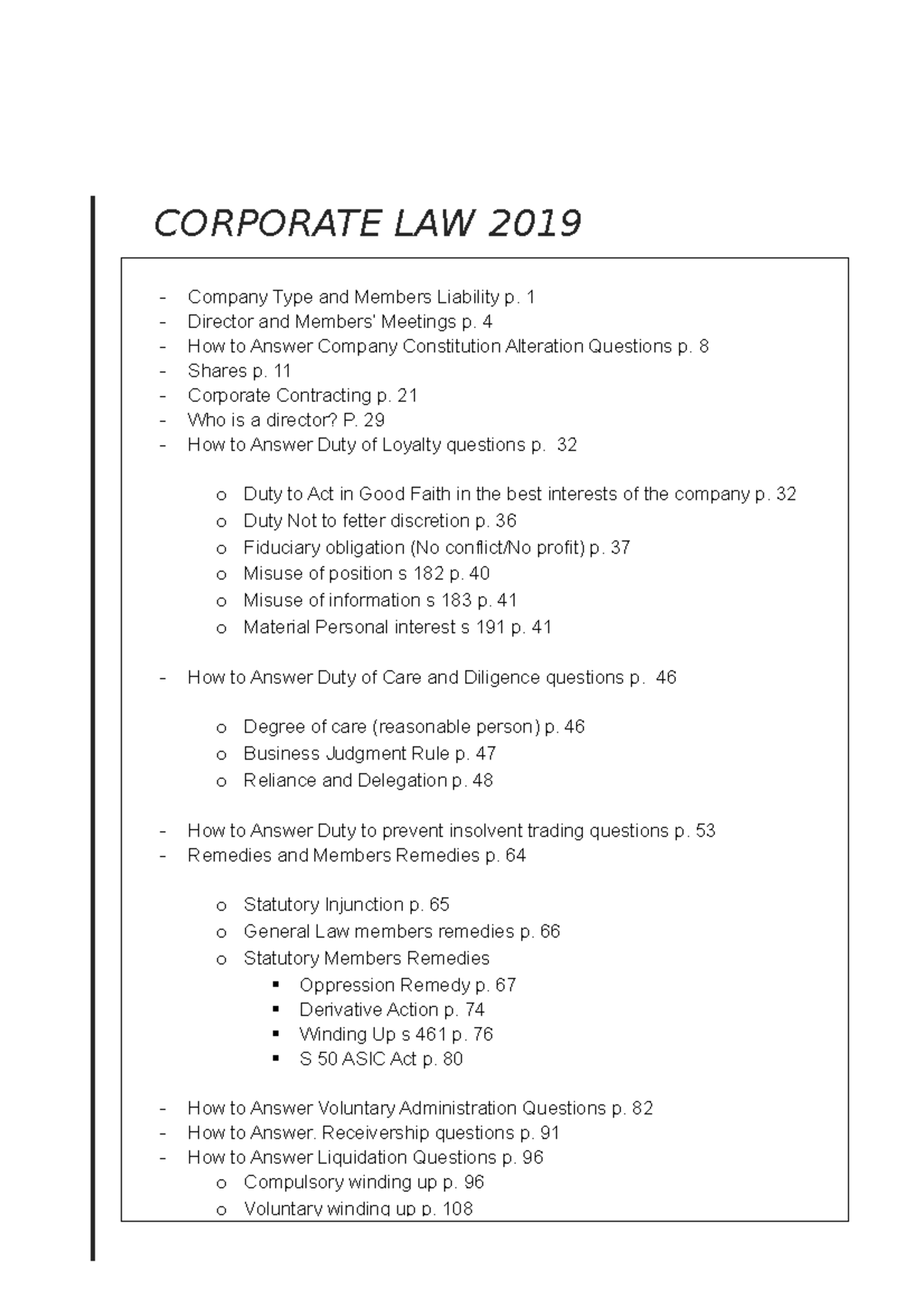 Complete Corporate Law Processes - o Statutory Members Remedies ...