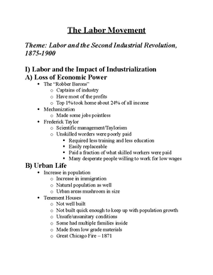 HIS - 202 Transforming the West Notes - Conquering the West Theme ...