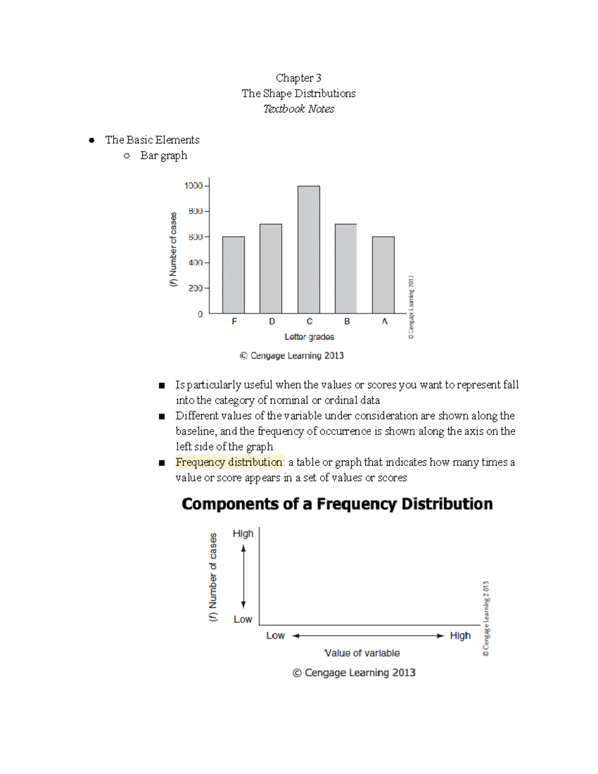 SOCI3307: Chapter 3 Textbook Notes - Chapter 3 The Shape Distributions ...