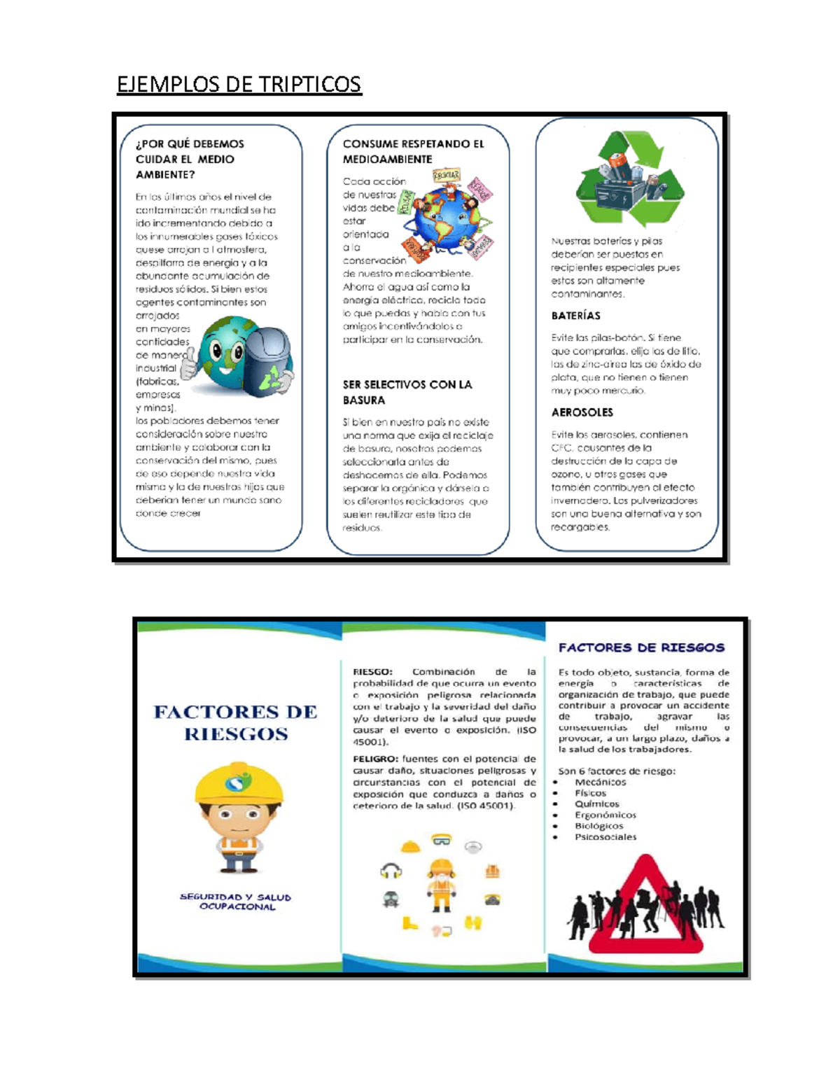 Modelo DE Triptico - Psicología de la Salud - EJEMPLOS DE TRIPTICOS ...