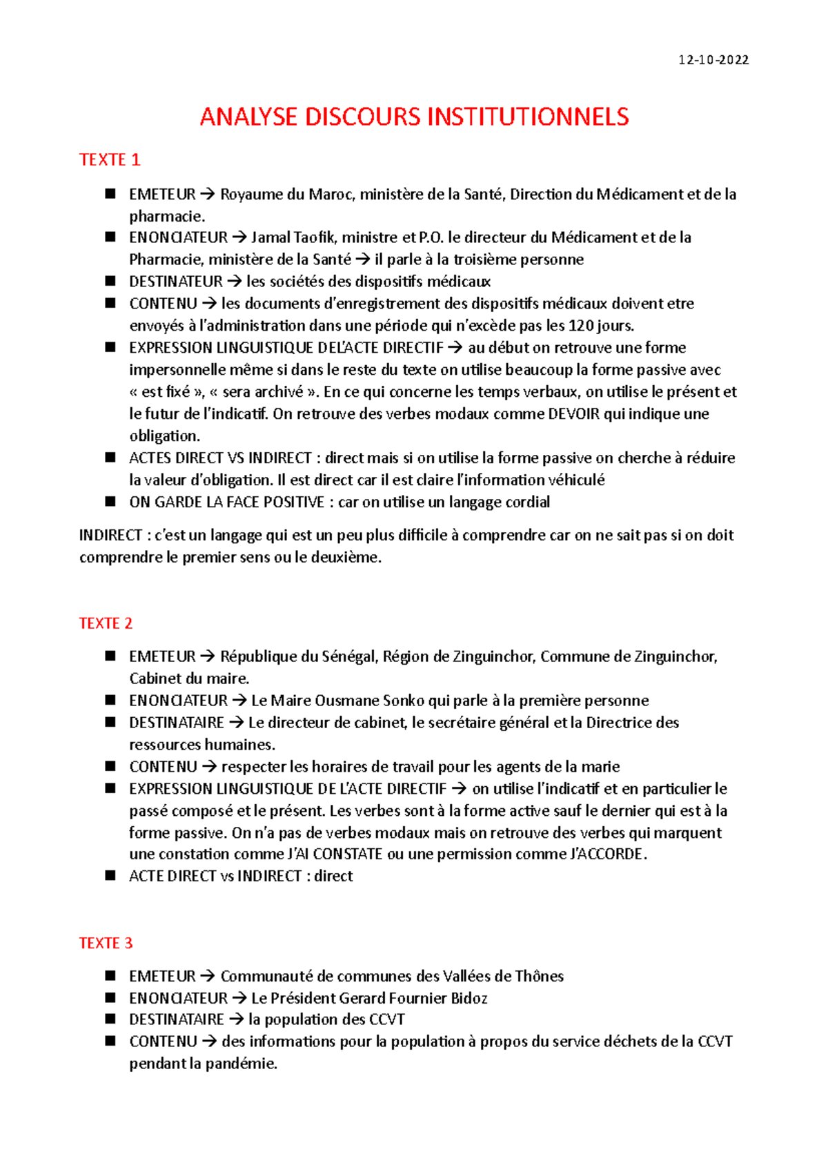 Analyse Discours Institutionnels - 12-10- ANALYSE DISCOURS ...