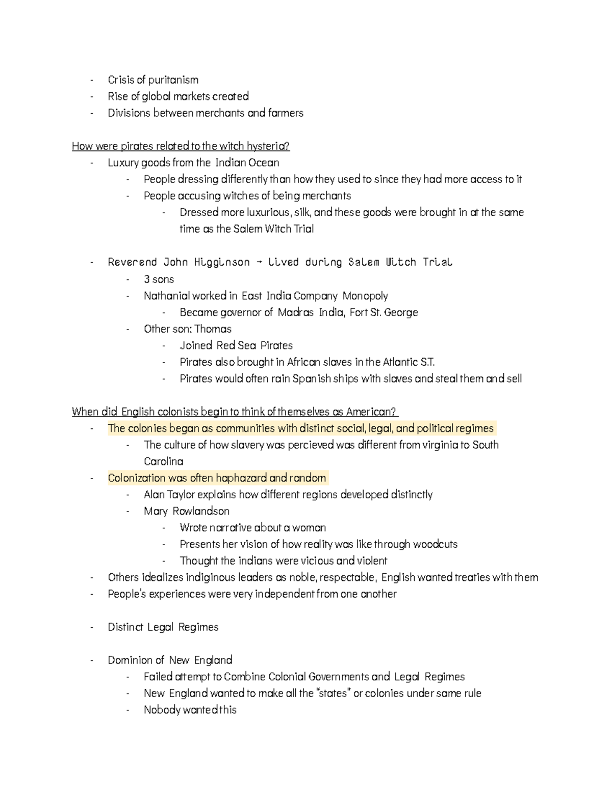 Royal African Company - HILD 2A - United States History - Crisis of ...