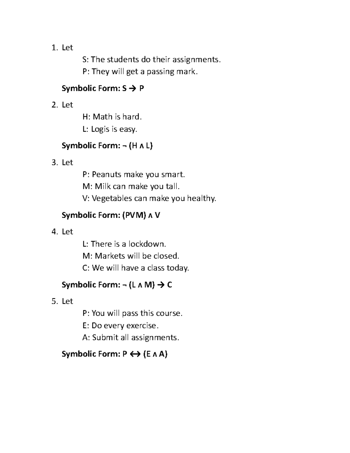 Mathematical Logic - Mathematics in the Modern World - Let S: The ...
