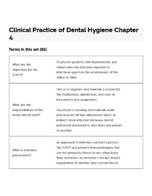 Dental Hygiene Clinic Flashcards Quizlet - Dental Hygiene Clinic Terms ...