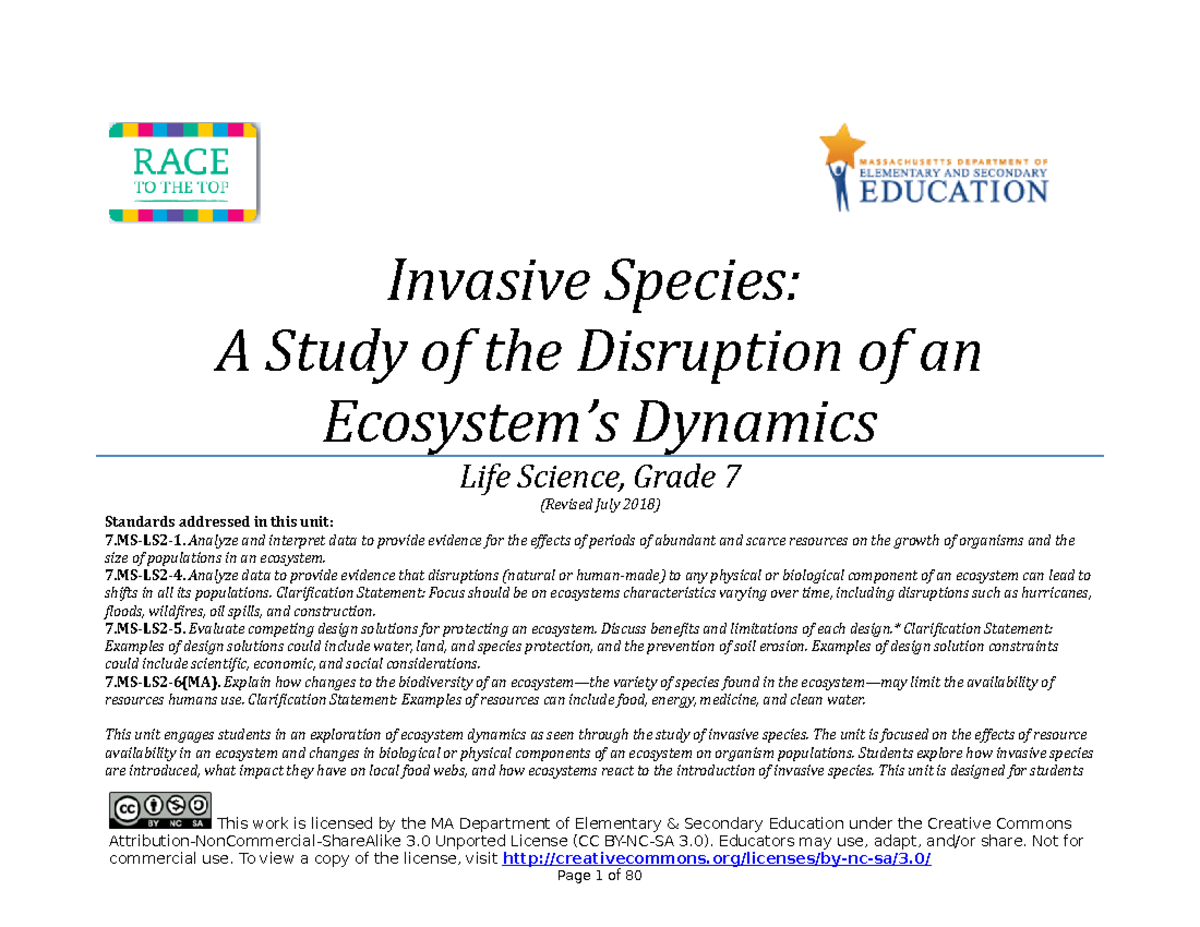 Steg7-invasive-species - PHS4904 - MDC - Studocu