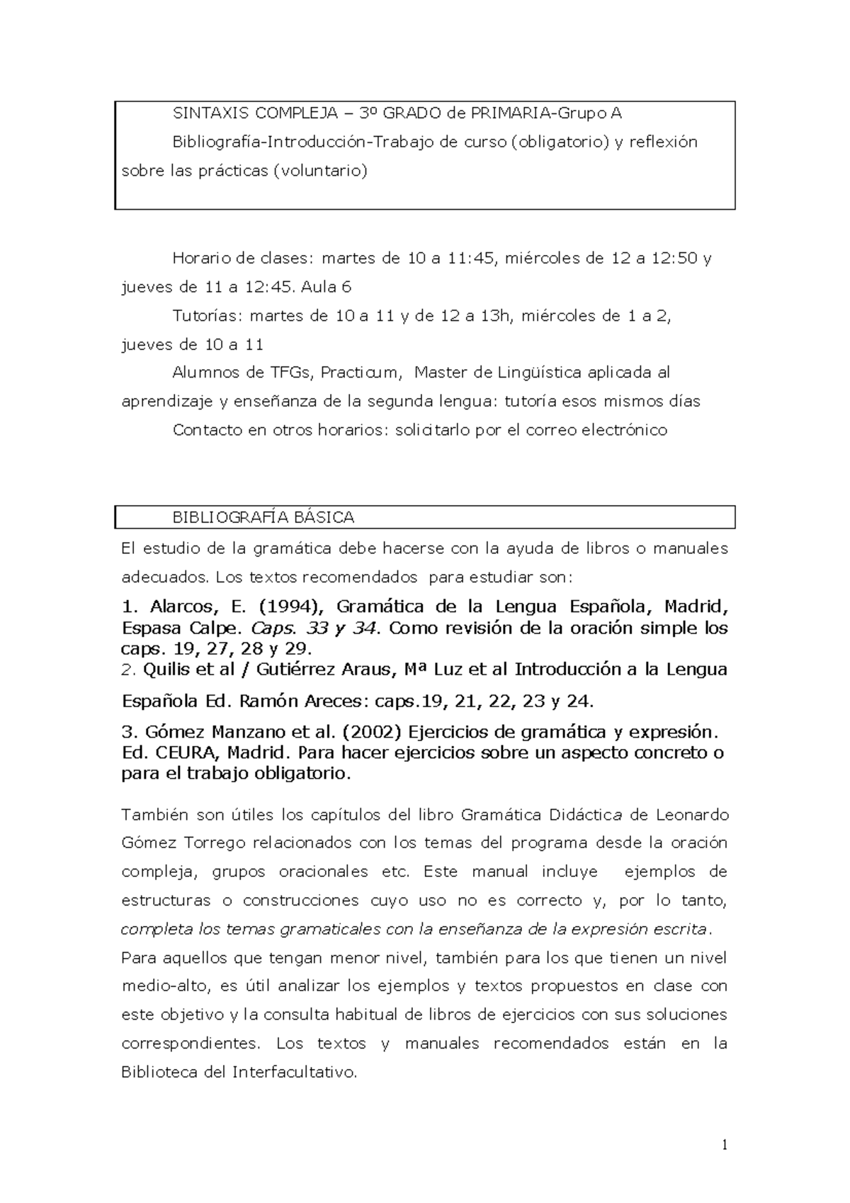 Sintaxis compleja modif imprimir - SINTAXIS COMPLEJA – 3º GRADO de ...