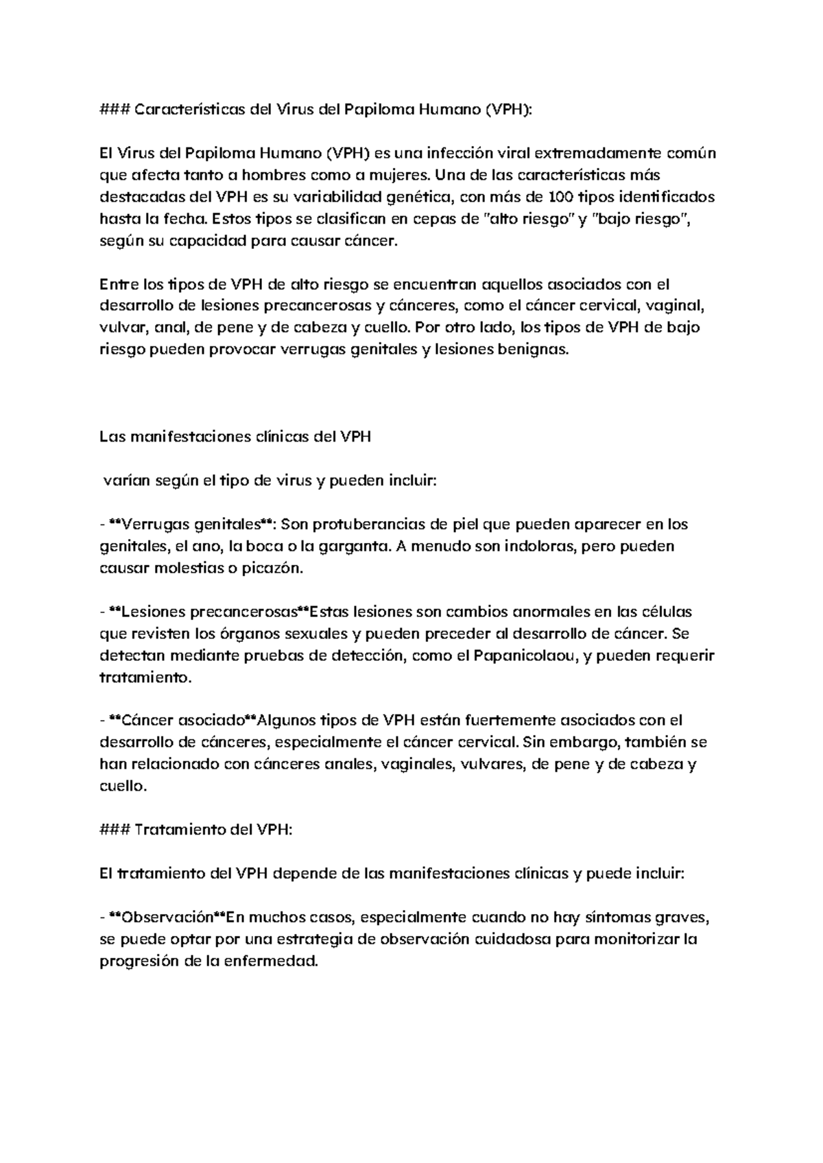 Características del Virus del Papiloma Humano (VPH) - Características ...
