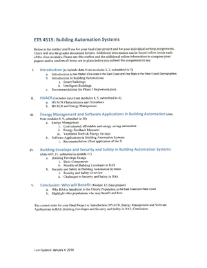 Final project for Home Automation with conclusion - Running Head: HOME ...