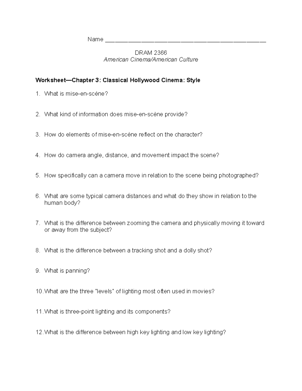 2366 ACAC Chapter 3 Worksheet 221FA - Tagged - Name - Studocu