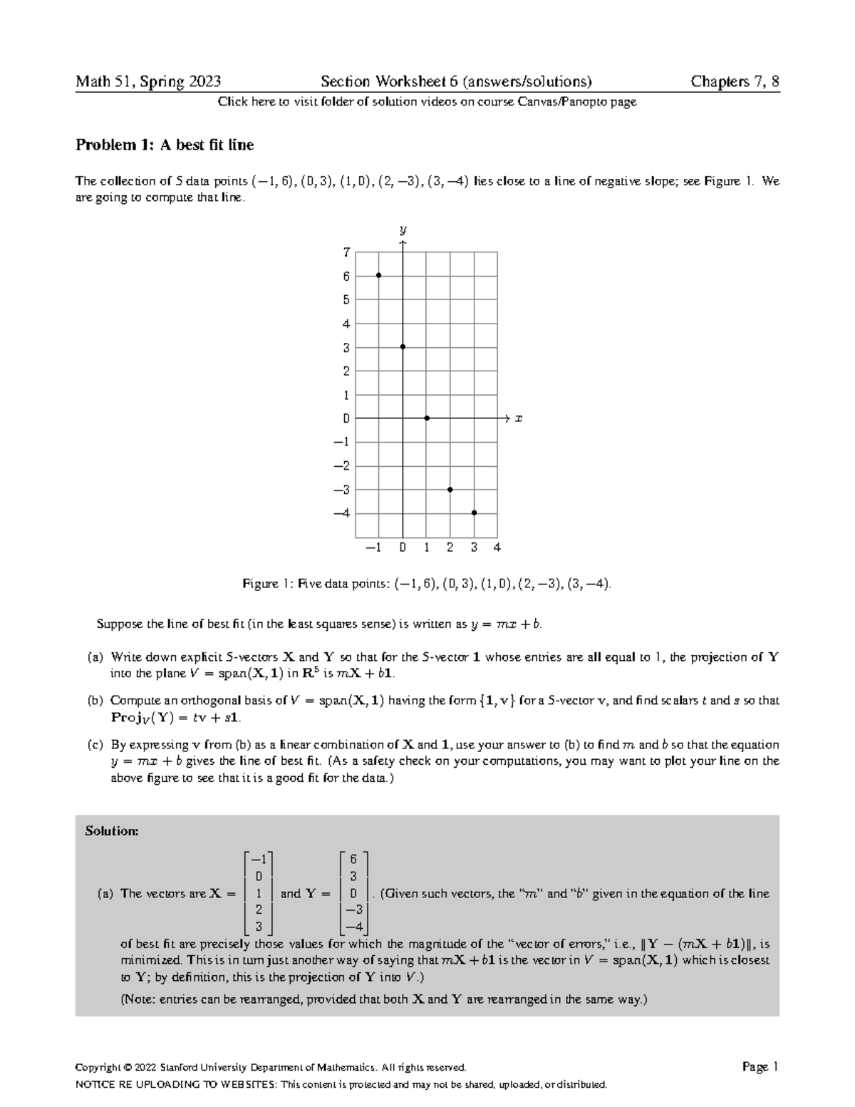 Math 51 Week 3 Discussion 2 Solutions - Math 51, Spring 2023 Section ...