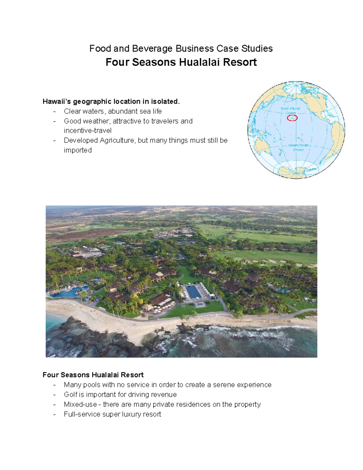 Food and Beverage Case Study: Mandalay Bay - Food and Beverage Business ...