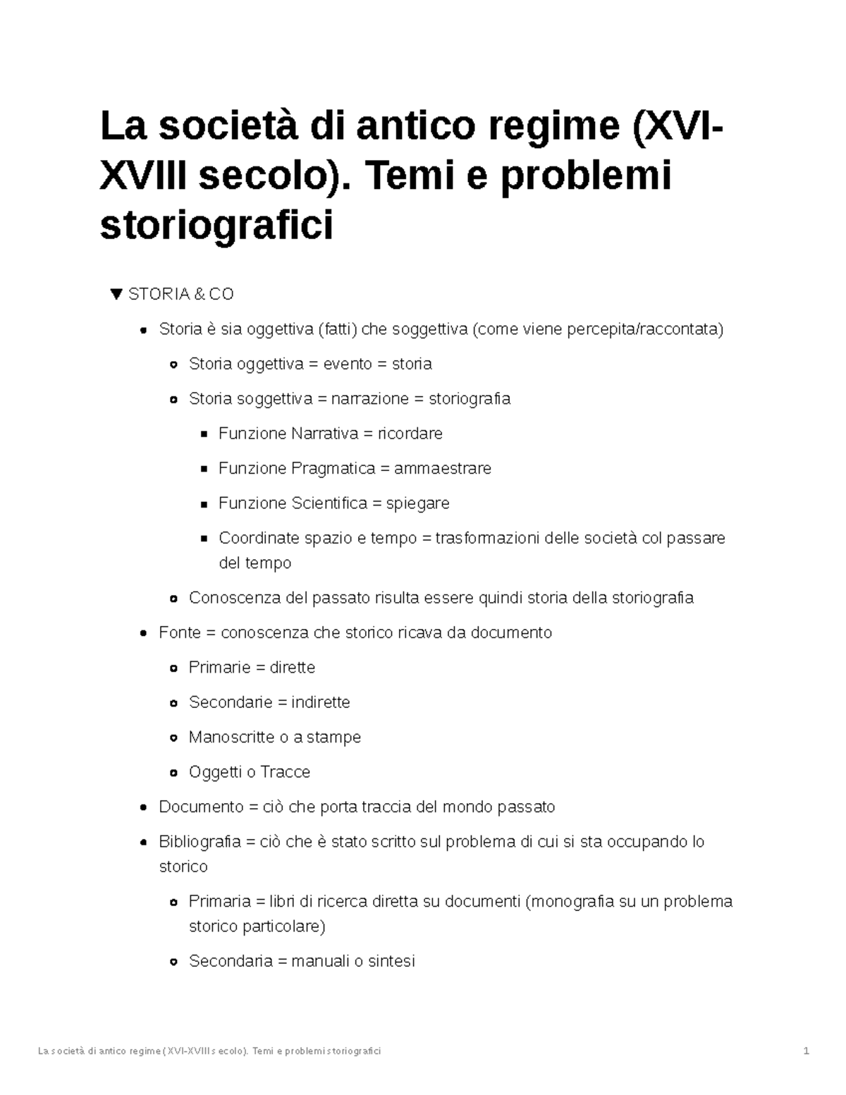 La società di antico regime (XVI-XVIII secolo). Temi e problemi ...