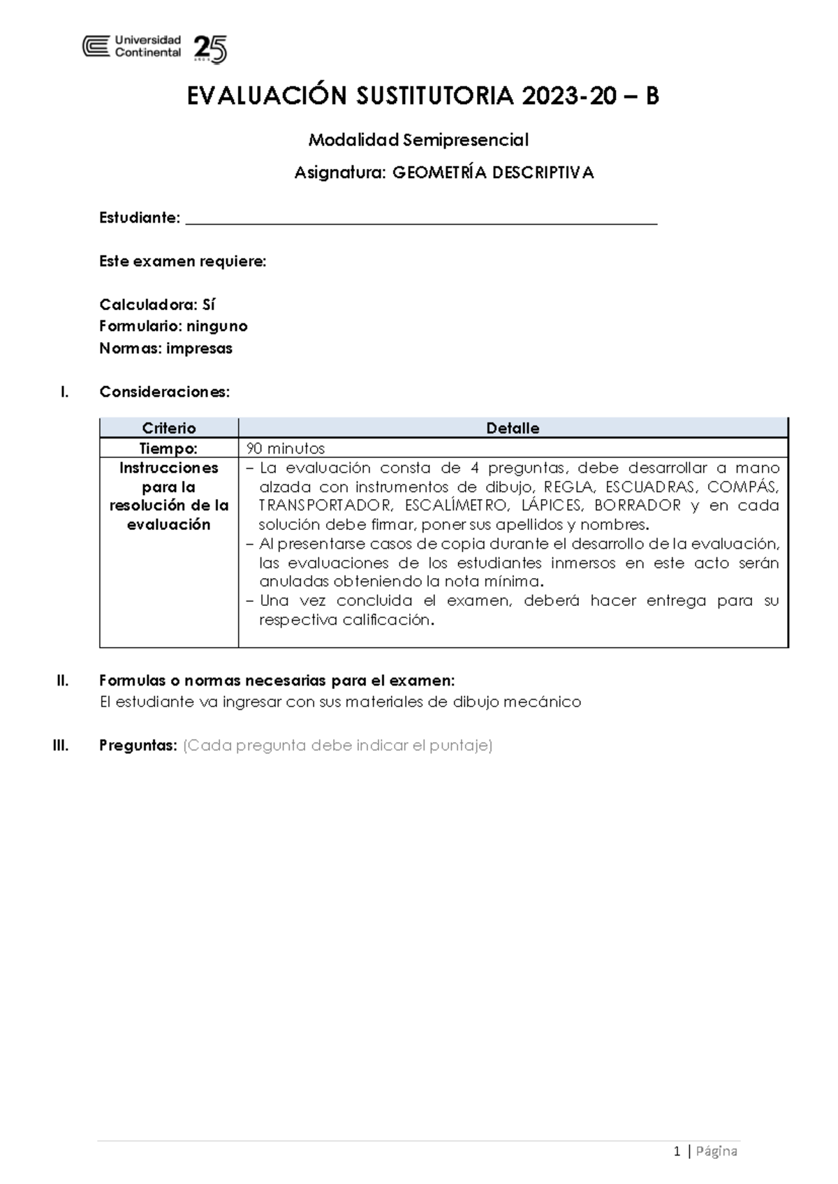 Evaluación Sustitutorio 2023 20 B - TIPO B - Victor Armando Anchiraico Olivares - EVALUACIÓN ...