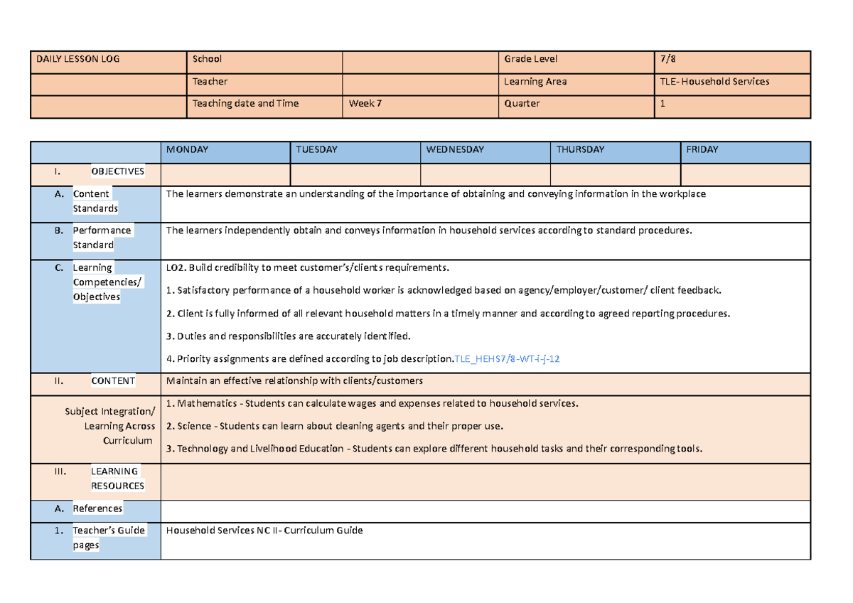 DLL-HS7-8-WEEK 7 - Lecture notes for study - DAILY LESSON LOG School ...