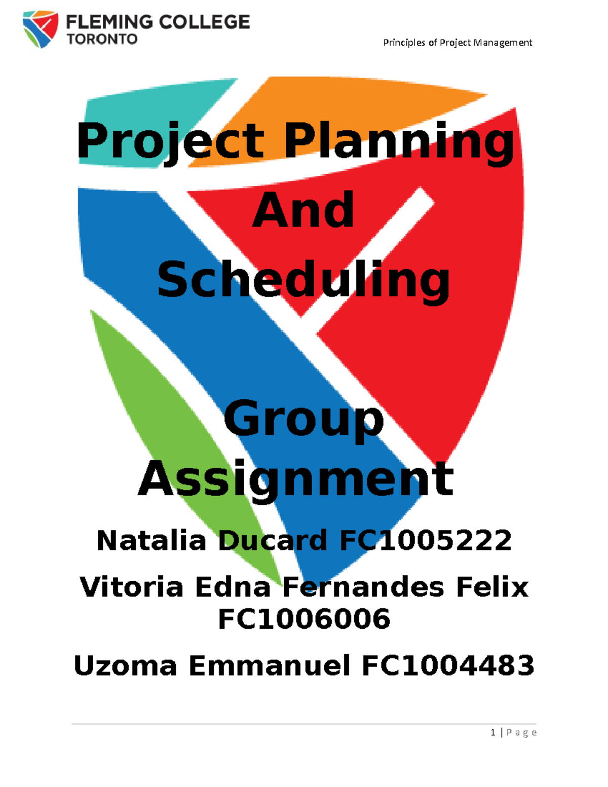 CASE Study - OTHER - Project Planning And Scheduling Group Assignment ...