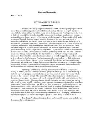 CASE Study 2-3 - learning materials - THEORIES OF PERSONALITY Case ...