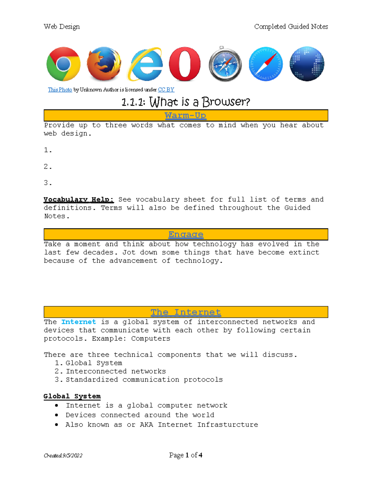 1.1.1 What is a Browser - It's the completed notes. - 1.1: What is a ...