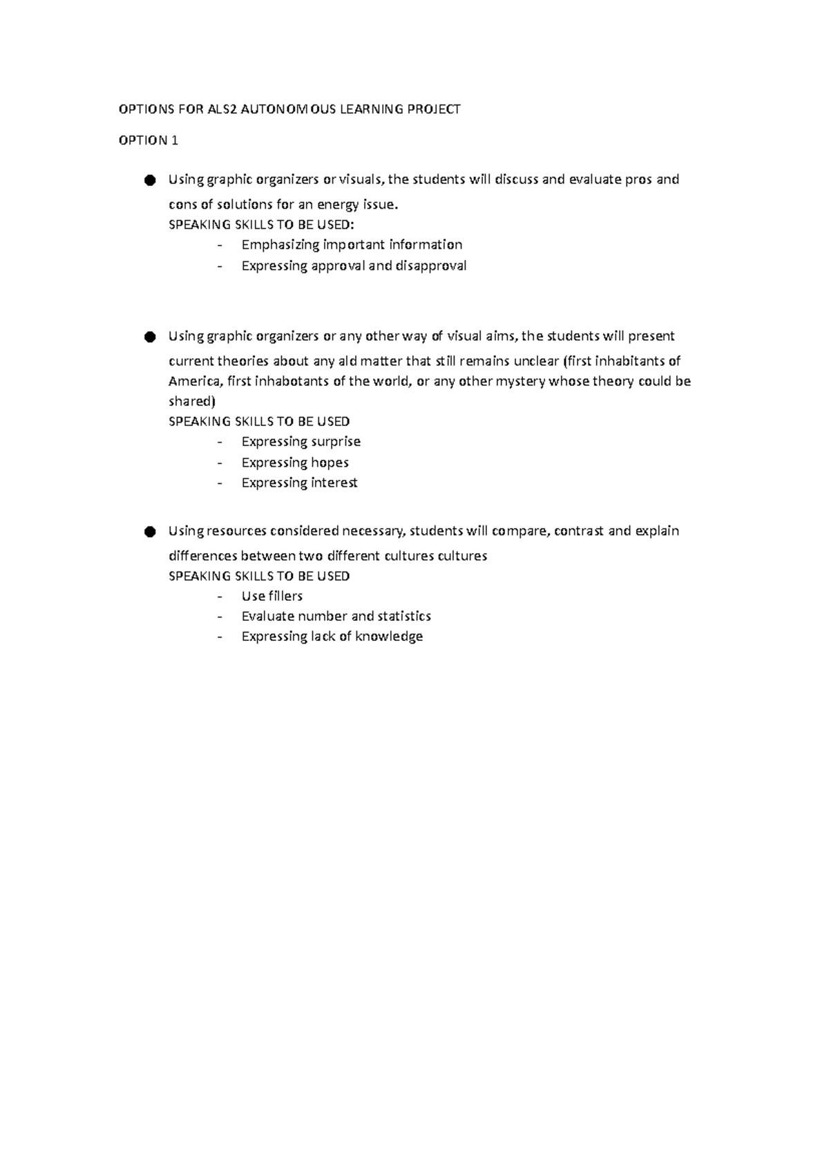 ALS2 ALP - esto los ayudara tremendamente para todo - OPTIONS FOR ALS2 AUTONOMOUS LEARNING ...