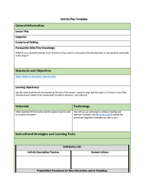 C109 task - C109 task - Direct Instruction Lesson Plan Template General ...