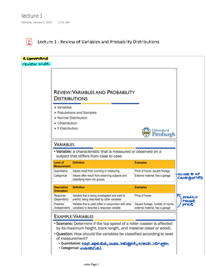 Introductory Statistics Review Problems - STAT 1221/ Introductory ...