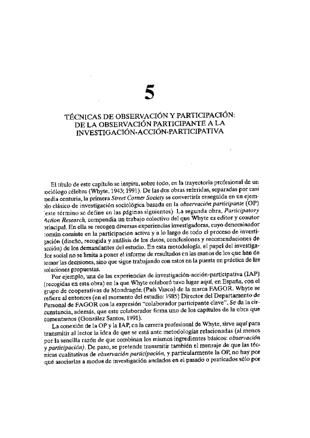 Valles Cap. 5 - Necesitaba subir algo sorry - Metodología de la Investigación - UBA - Studocu
