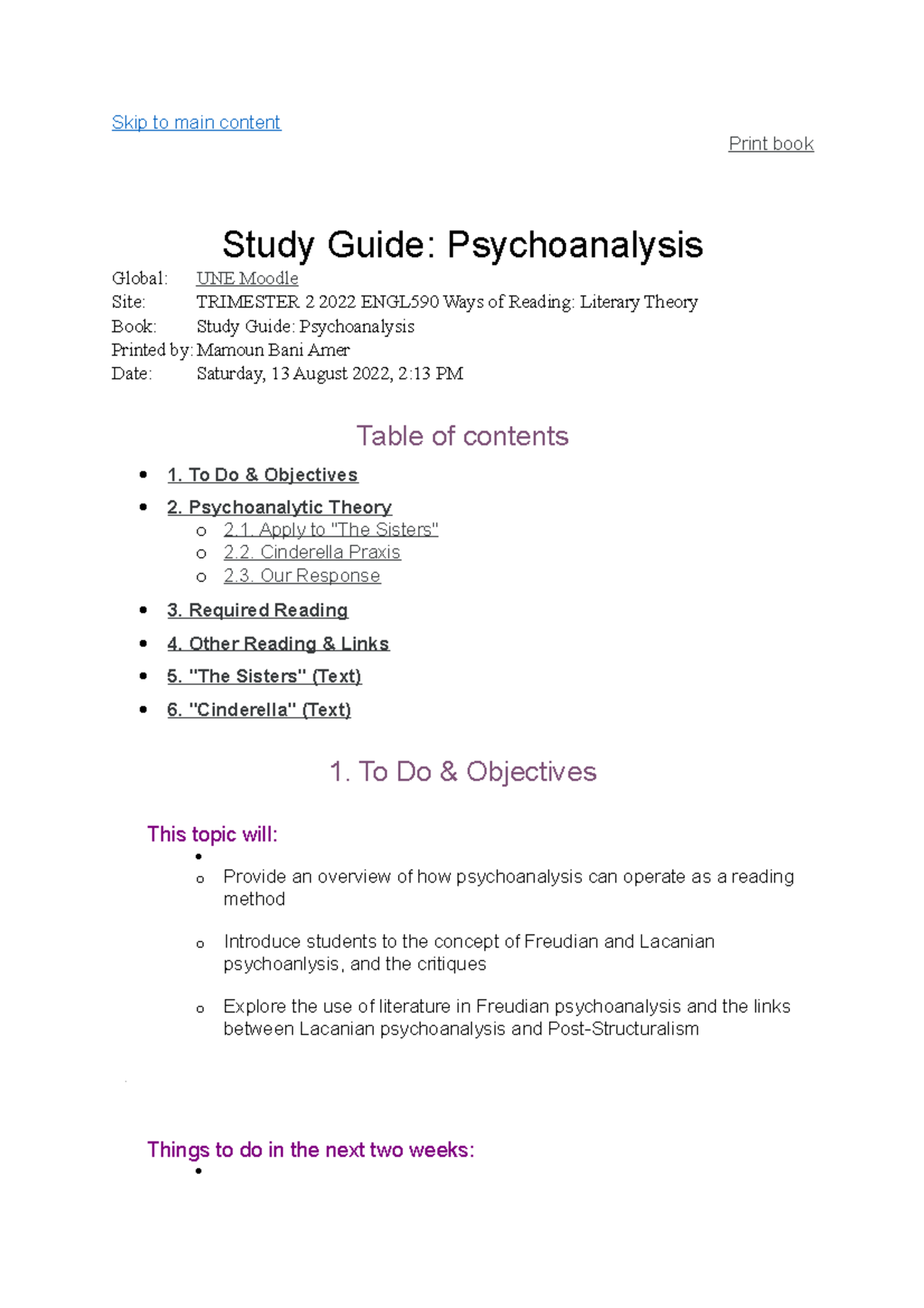 Study Guide Psychoanalysis - Skip to main content Print book Study ...