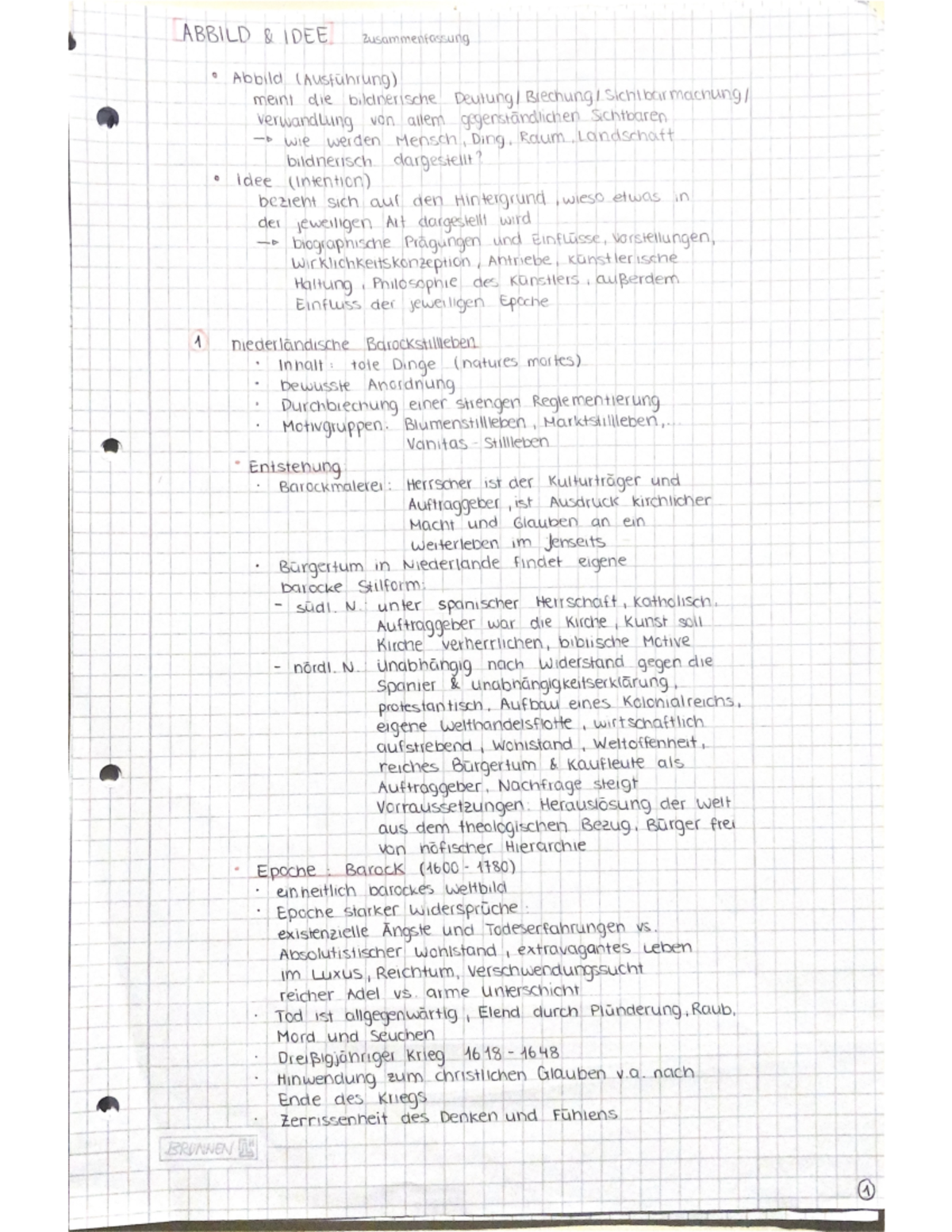 Kunstlernzettel zu Abbild und Idee - ABBILD t IDEE 5almmefuSSuT Abbild ...