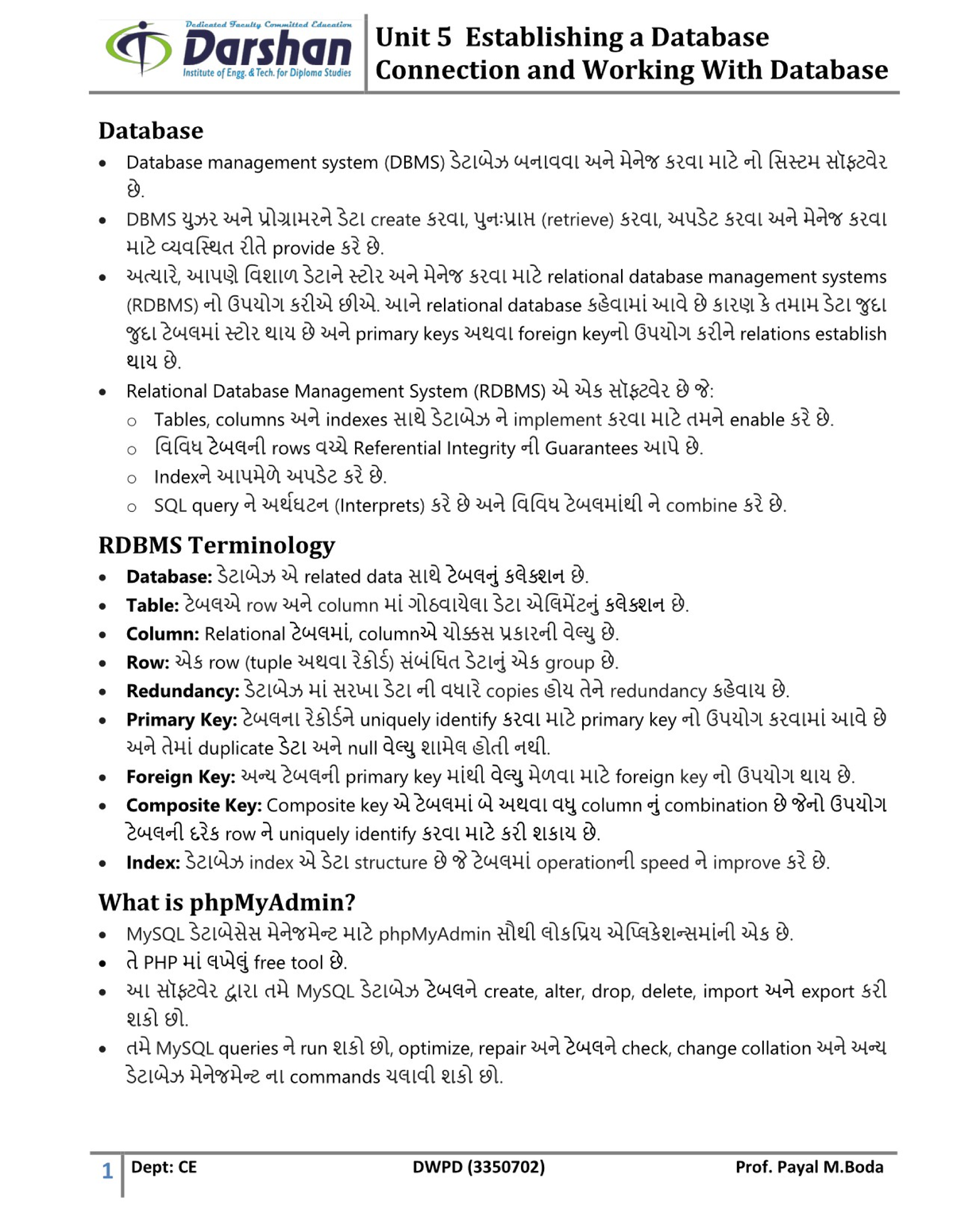 3350702 DWPD GTU Study Material e-Notes Unit-5 2209202007 0901 AM ... 3350702 DWPD GTU Study Material e-Notes Unit-5 2209202007 0901 AM ...
