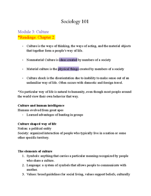 Exam 2 Sociology - Module (4-6) - Module 4: Topic 1 Socialization ...