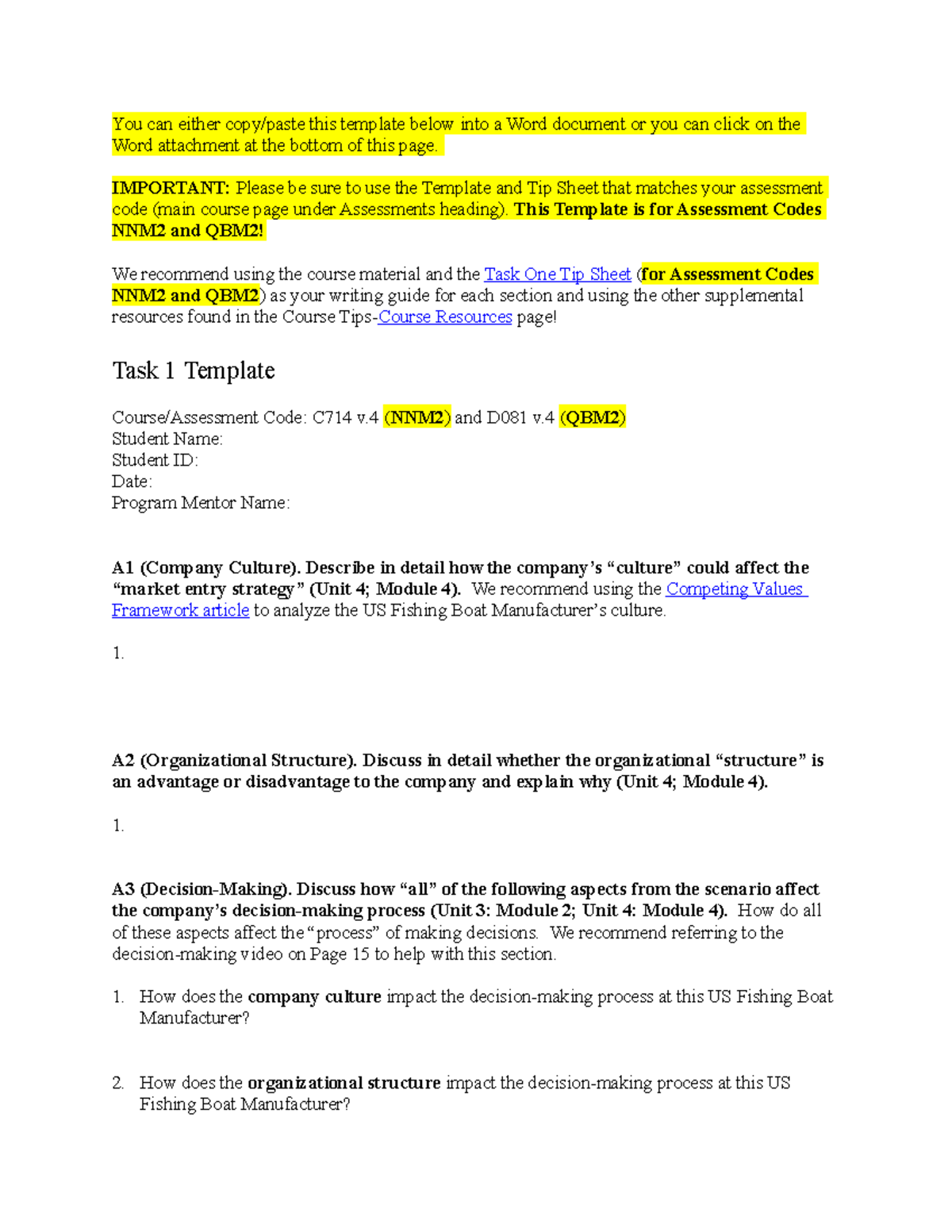 D081-Task 1 Template - essays - You can either copy/paste this template ...